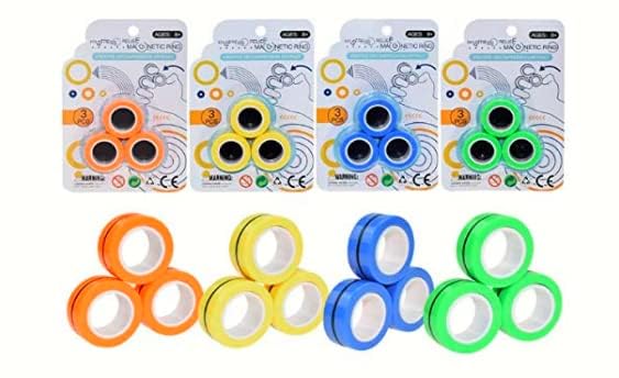 K N Present Magnetic Bracelet Ring Unzip Toy Magical Ring Props Tools ...