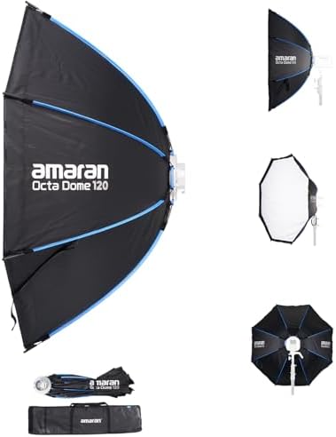 Amazon.com : Amaran Octa Dome 120, 4ft(120cm) Foldable Octagonal Bowens ...