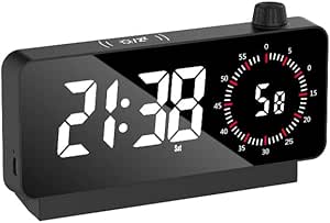 KBTWEILING Digital Alarm Clock with Visual Timer, Dual Independent ...