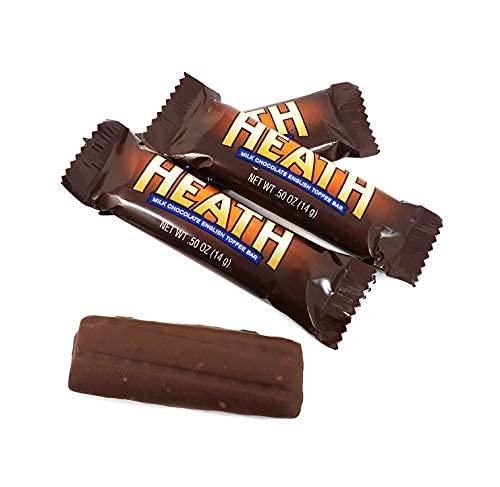 Amazon.com : Heath Milk Chocolate English Toffee Bars Miniatures (1 ...