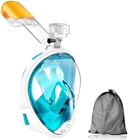Bolivia's Full Face Snorkel Mask, 180 Degree Panoramic Snorkeling Mask ...
