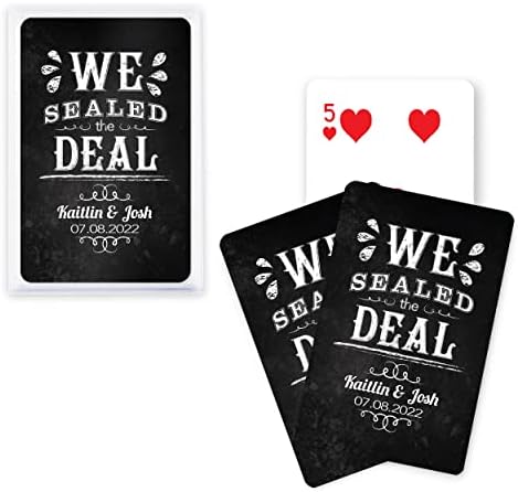 Amazon.com: WEDDINGSTAR Unique Custom Playing Card Wedding Favors - We ...