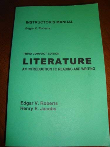 INSTRUCTOR'S MANUAL 3RD COMPACT EDITION LITERATURE AN INTRODUCTION TO ...