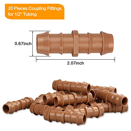 Snapklik.com : iRunning 20 Pieces Drip Irrigation Fittings Coupling ...