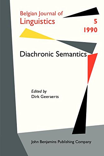 Diachronic Semantics (Belgian Journal of Linguistics): Geeraerts, Dirk: 9781588111364: Amazon ...