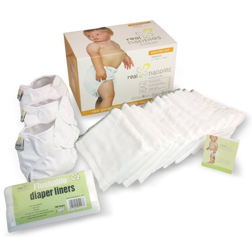 Amazon.com : Real Nappies Cloth Diapers Essentials Pack, Newborn Size ...