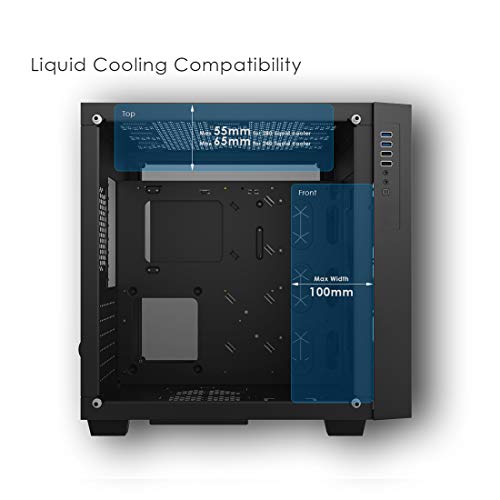 A ANIDEES AI Crystal Cube Mesh Front Panel AR V3 Dual Chamber Tempered ...