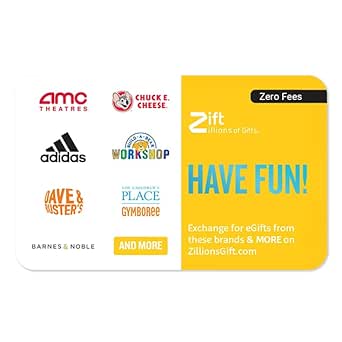 Amazon.com: Zift Zillions Have Fun eGift Card of Gifts Multi-Brand ...