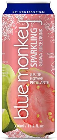 Amazon.com: blue monkey Sparkling Juice, 55%, Guava, 11.16 Fl Oz 12 ...
