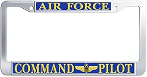 Amazon.com: Air Force Command Pilot USAF Aviator Badge License Plate ...
