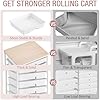 Amazon.com: Storage Cart with 8 Drawers, Utility Cart with White ...