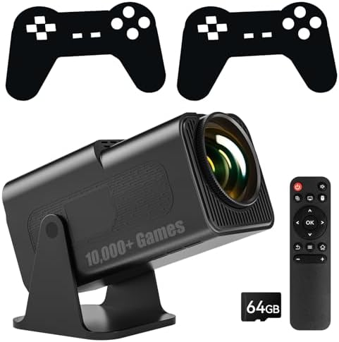 Amazon.com: HCS350 Pro Projector and game,64G,Retro 4K Smart Game ...