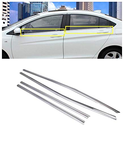 PRIKNIK Lower Window Garnish (Chrome) Set of 4 Compatible with T-ata T ...