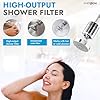 EVERGLOW High-Output Shower Filter, Reduces Chlorine, Dry Skin ...