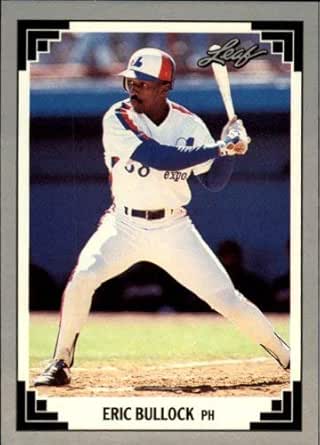 Amazon.com: 1991 Leaf #470 Eric Bullock MLB Baseball Trading Card ...