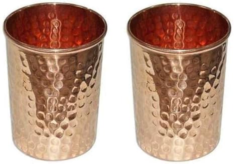 Amazon.com | House Of Copper Real Copper Cups - Pure Copper Drinking ...