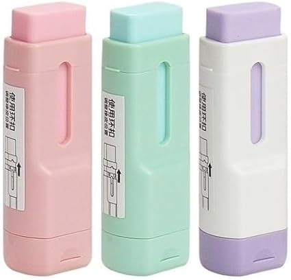 OneTreeTime Manual Pencil Sharpener with Eraser 3 Mini 2-in-1 Pencil ...