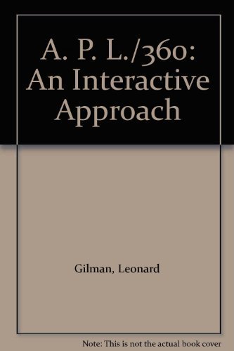 A. P. L./360: An Interactive Approach by Leonard Gilman (1971-03-03 ...