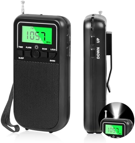 SUPRBIRD Portable Radio Battery Operated,Small Radio FM/AM/SW with LCD ...