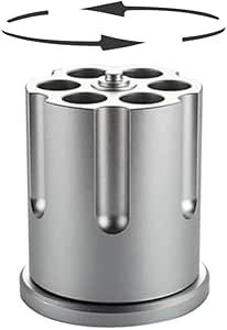 Amazon.com : Rotating Revolver Pen Holder, Metal Gun Pencil Holders ...