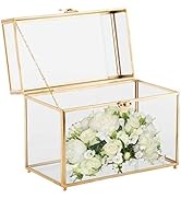 Amazon.com: HighFree Large Glass Wedding Card Box with Slot & Lock ...