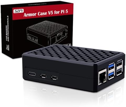Amazon.com: GeeekPi Aluminum Case for Raspberry Pi 5, Pi 5 Armor Case ...