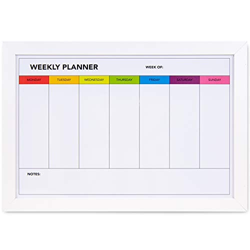 Snapklik.com : Weekly Dry Erase Board For Wall 17in X 12in Weekly ...