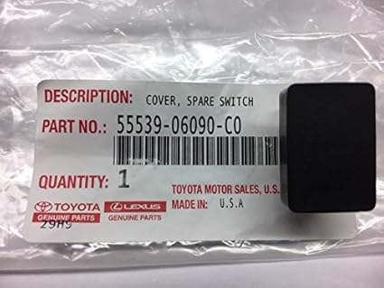 Amazon.com: Toyota Genuine Parts - Cover, Spare Switch (55539-06090-C0 ...
