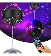 Upgrade Disco Ball with Light and Remote Control, 5/8/10/15 RPM ...