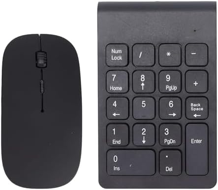 Amazon.co.jp: 2 4G Wireless Tenkey Mouse Combo 18 Keys Mini Number ...