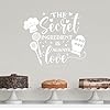 Amazon.com: Vinyl Wall Decal Kitchen Quote Love Secret Ingredient ...