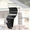 Biaungdo 12 Pcs Vinyl Siding Hooks, Heavy Duty Stainless Steel Black ...