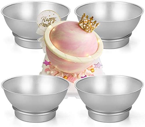 Amazon.com: Dhieong 8 Pcs Cake Sphere Pan 6 Inches 3D Half Ball Sphere ...