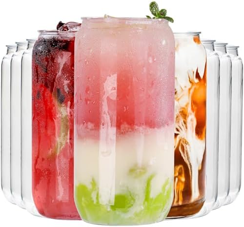 Amazon.com: Nervure 12 Pack Can Shaped Plastic Cups - 16oz Plastic ...