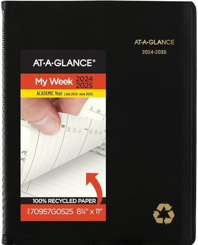 Amazon.com : AT-A-GLANCE Planner 2024-2025 Academic, Weekly & Monthly ...