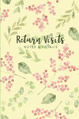 Return Visits Notes and Details: Field Service Organizer for Jehovah's ...