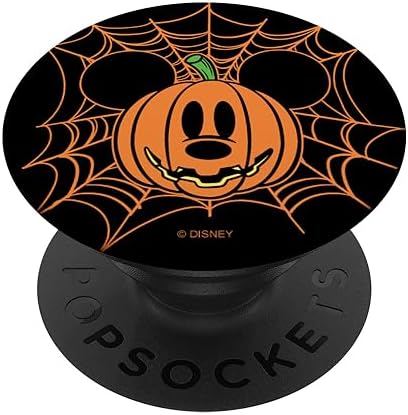 Amazon.com: Disney Halloween Mickey Pumpkin Face Spider Web PopSockets ...