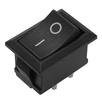 2pin 10A 250V T125/55 Plastic Rocker Switch Double Pole For Canal MR-2 ...