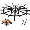 Amazon.com : Loodmeo 24" Round Fire Pit Grate - 8-Leg Design with 12 ...