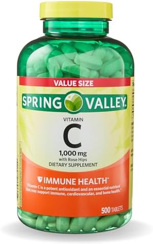 Amazon.com: Spring Valley - Vitamin C 1000 mg with Rose Hips, 250 ...