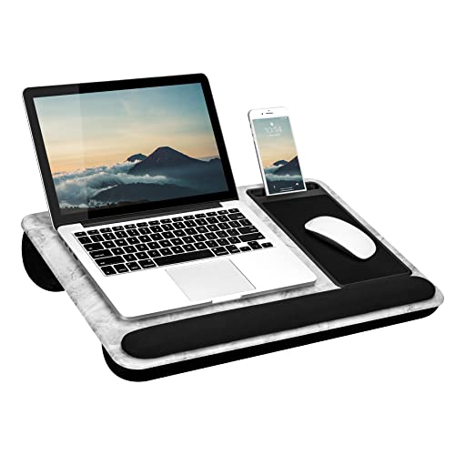 LAPGEAR Home Office Pro Lap Desk with Wrist Rest, Mouse Pad, and Phone ...