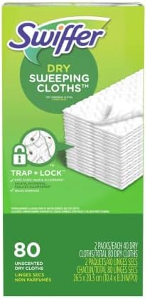 Amazon.com: Swiffer Swiffer Sweeper Dry Cloth Refill, 80 Count : Health ...