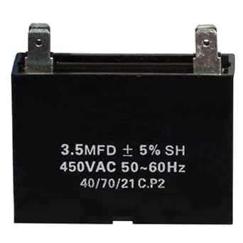 Mini Split Capacitor - 3.5 mfd 3.5 uf - 450V - 4 Terminal - 50/60HZ ...