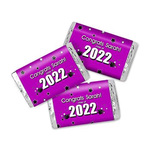 Amazon.com: Graduation Class of 2023 Purple Party Favor Stickers ...
