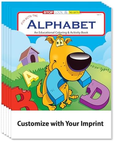 Amazon.com: ZOCO Custom Alphabet Coloring Books for Kids (250 Bulk Pack ...