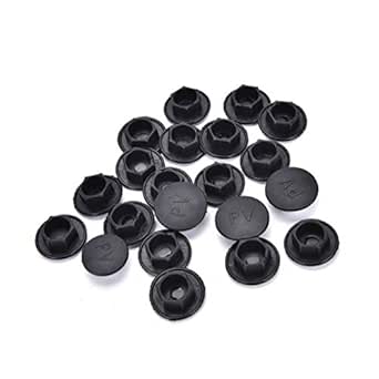 20PCS M5-M24 Black Hex Socket Allen Bolt Screw Nut Hexagon Head Cover ...