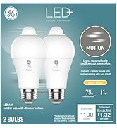 Amazon.com: GE LED+ Timer A19 LED Light Bulbs, Built-in Automatic ...