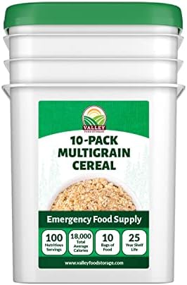 Amazon.com: Multigrain Dried Cereal 10-Bag Bucket, 100 Servings ...