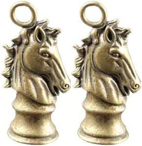 Amazon.com: StarWay 2pcs Chess Knight EDC Out Brass Knife Beads ...
