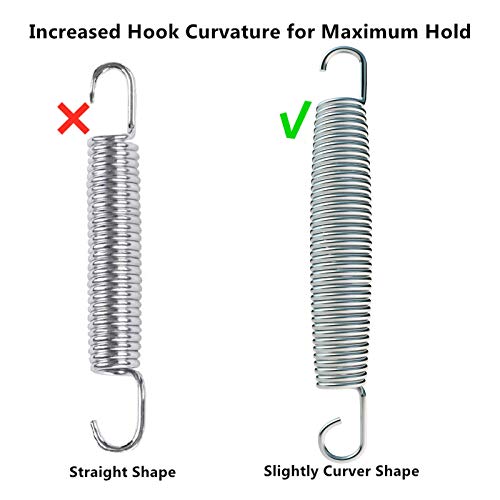 KeFanta 7 Inch Trampoline Springs for 15FT 16FT Trampoline, Heavy Duty ...